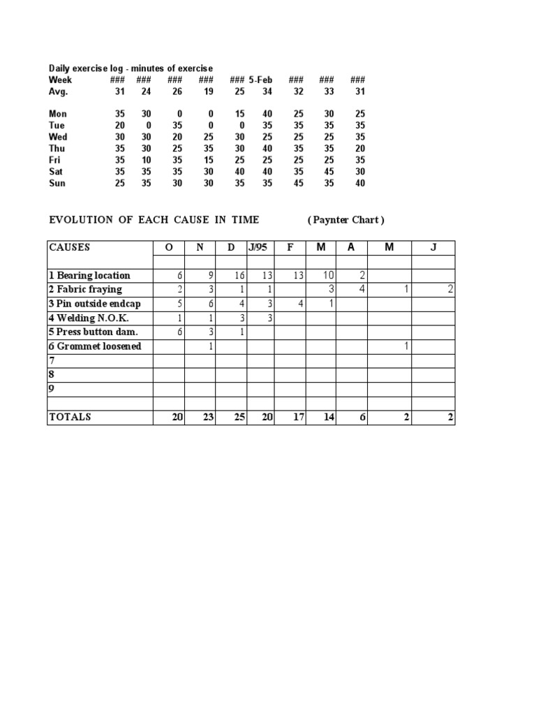 Paynter Chart Example | PDF