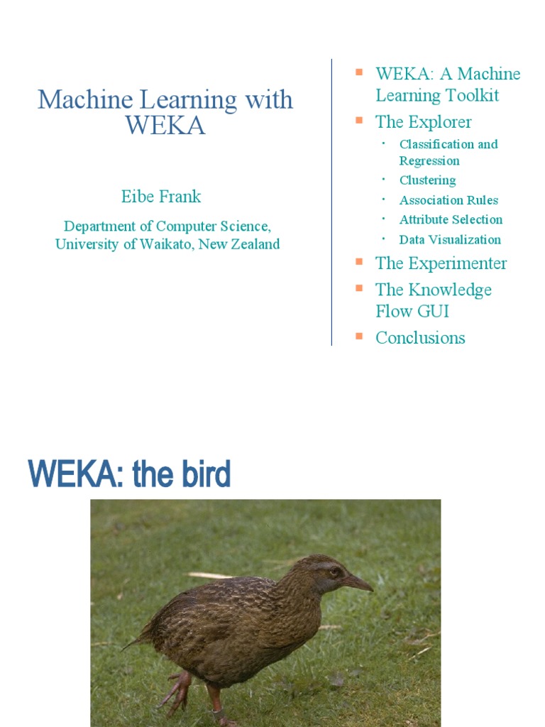 WEKA: A Machine Learning Toolkit The Explorer | PDF | Graphical User ...