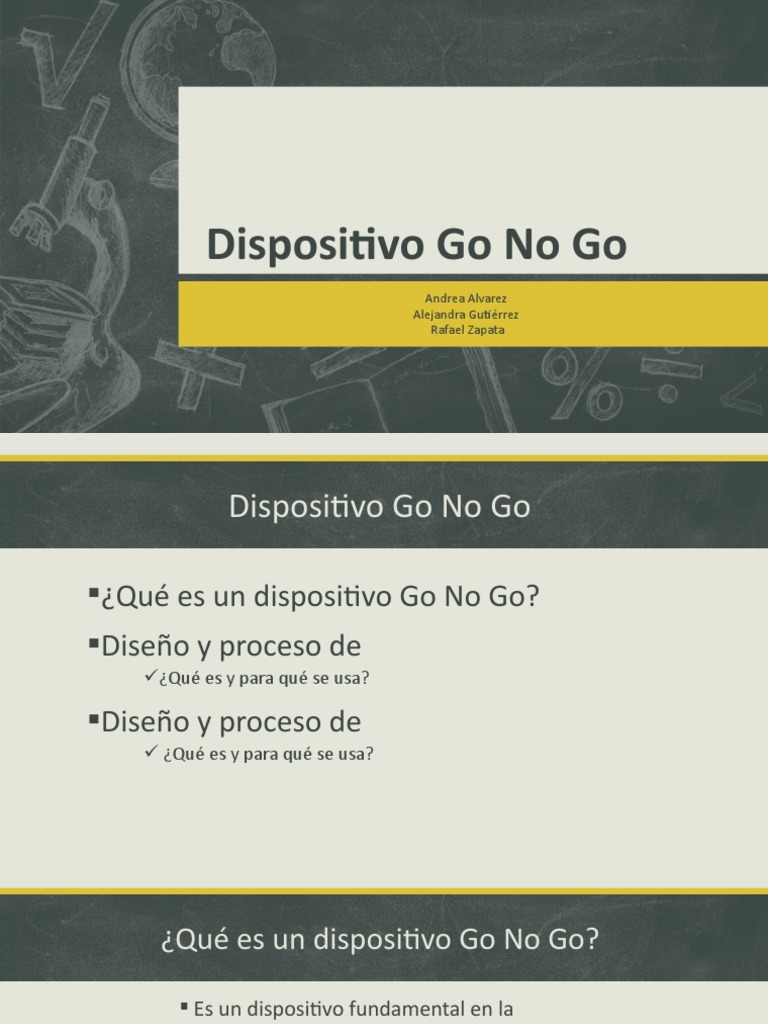 Dispositivo Go No Go | PDF
