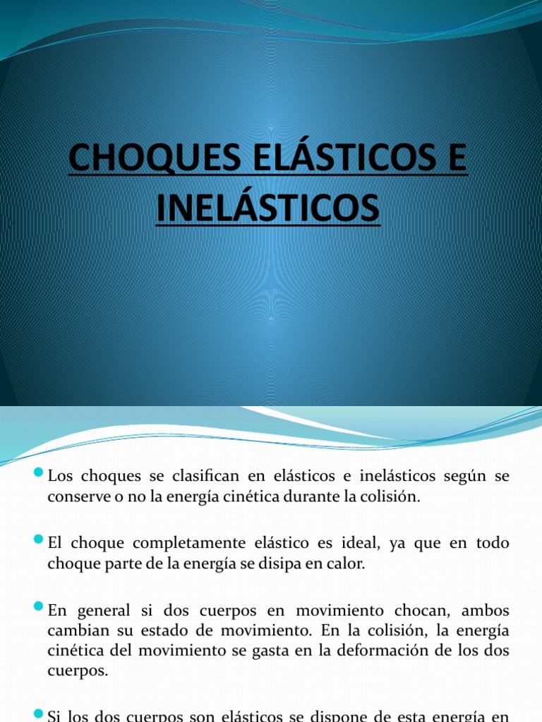 12 Choques Elasticos e Inelasticos | PDF | Elasticidad (Física ...