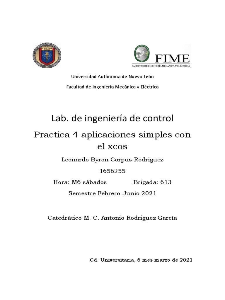 Practica 4 Lab de Control | PDF