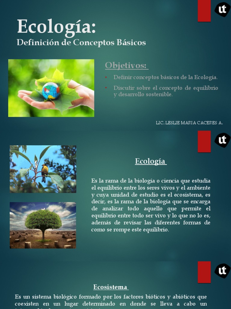 Ecologia - Definición de Conceptos Básicos | PDF | Ecología | Habitat