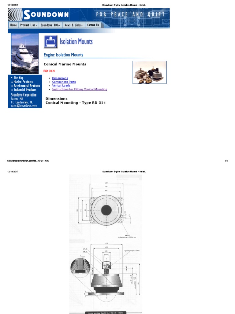 Soundown Engine Isolation Mounts - Detail | PDF
