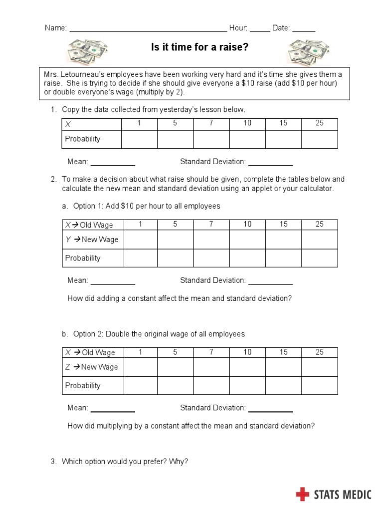 Stats Medic - Transforming Random Variables | PDF | Mean | Standard ... Stats Medic - Transforming Random Variables | PDF | Mean | Standard ...