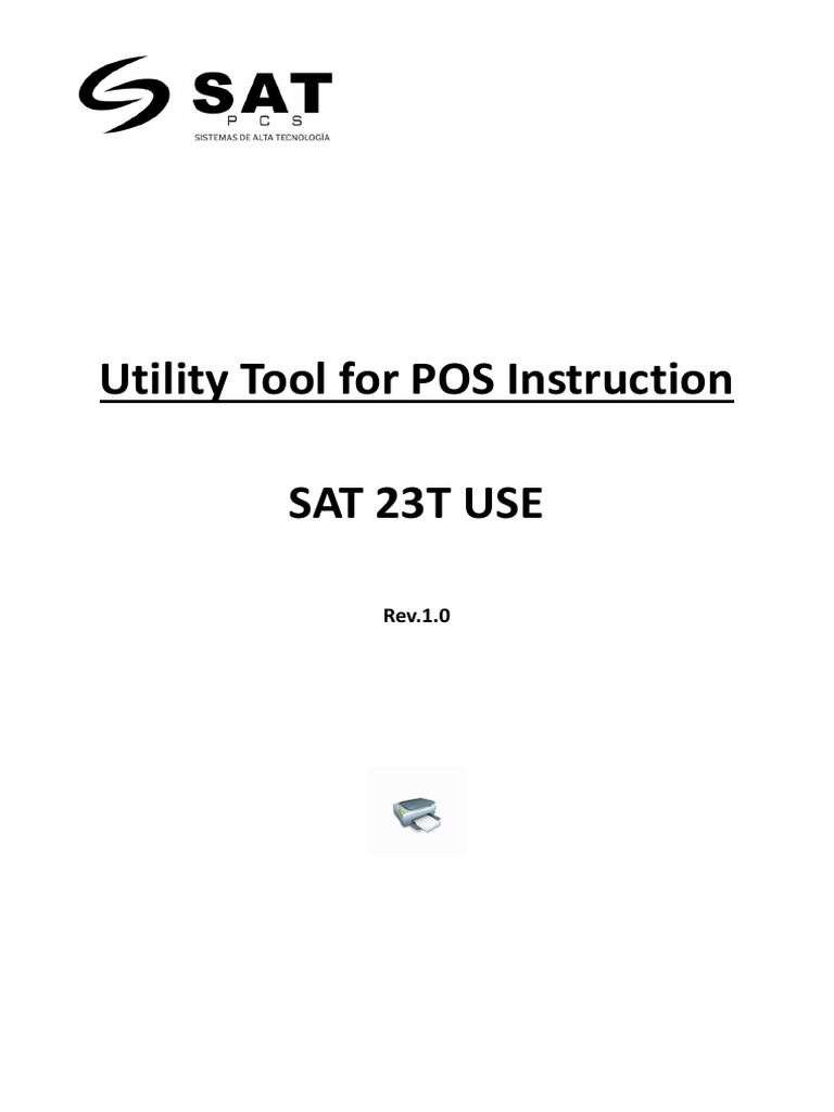 SAT 23T USE Utility Tool For POS Instruction - English - Rev.1.0 | PDF ...