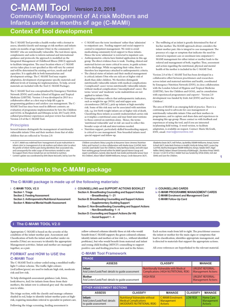 C MAMI Tool Overview | PDF | Breast Milk | Breastfeeding