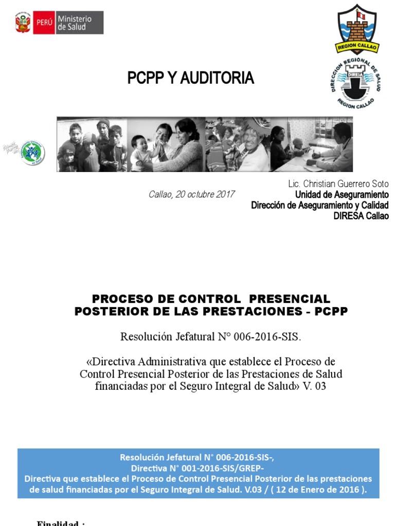 PCPP Y Auditoria | PDF | El embarazo | Historial médico