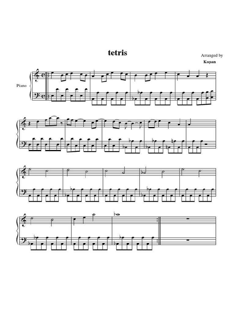 Tetris Theme | PDF