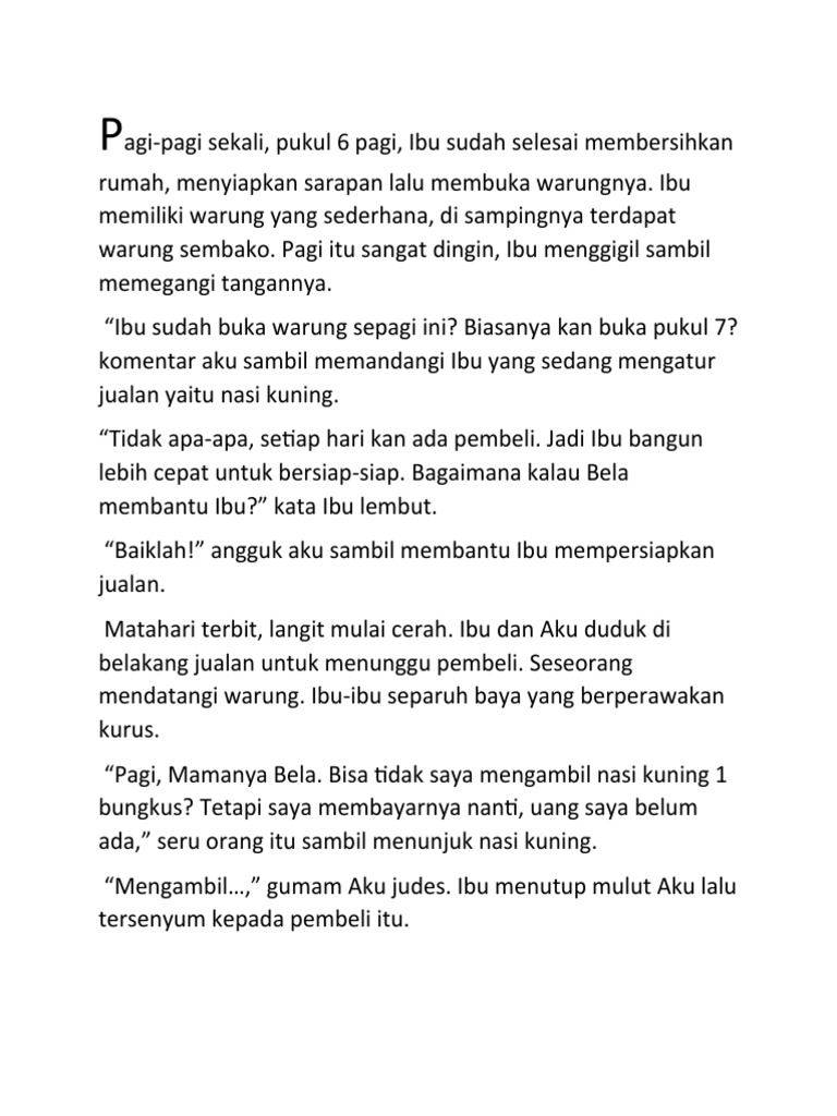 Cerpen Singkat | PDF | Pengembangan Diri | Fiksi Misteri, Thriller, & Kejahatan