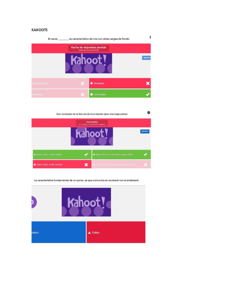 Kahoots Geomorfo | PDF
