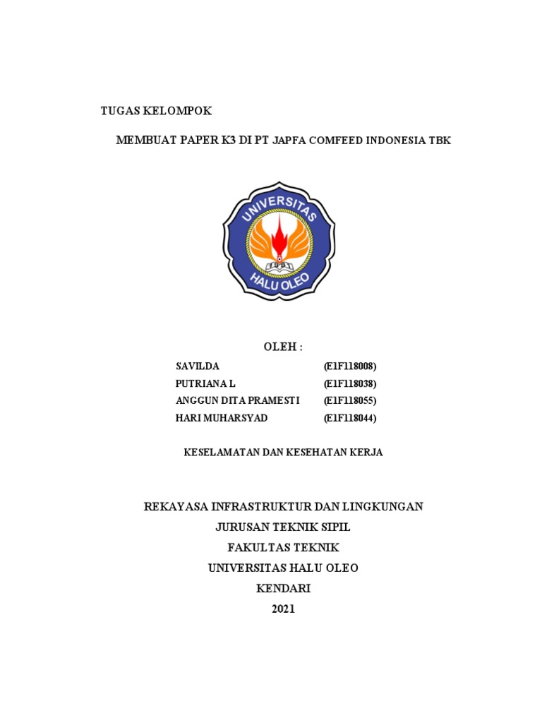 Tugas Kelompok K3 Paper | PDF