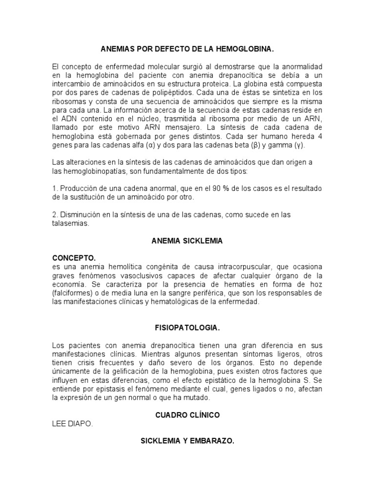 SICKLEMIA | PDF | Ciencias de la Salud | Medicina