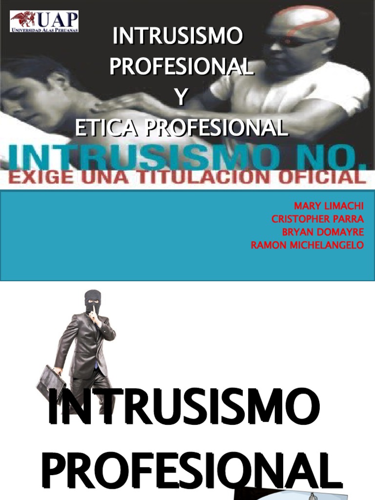 Intrusismo Profesional | PDF | Fraude | Ética profesional