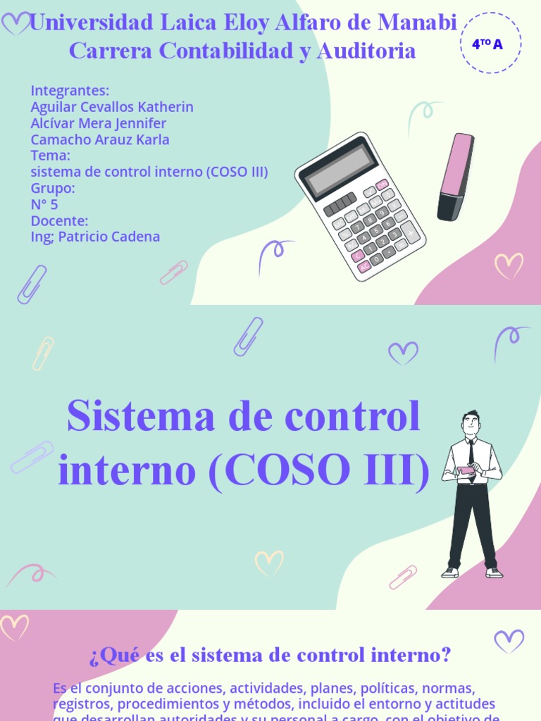 Sistema de Control Interno (COSO III) | PDF | Auditoría | Economias
