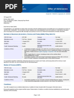 UNSW - Offer Letter PDF | PDF | Travel Visa | Credit Card