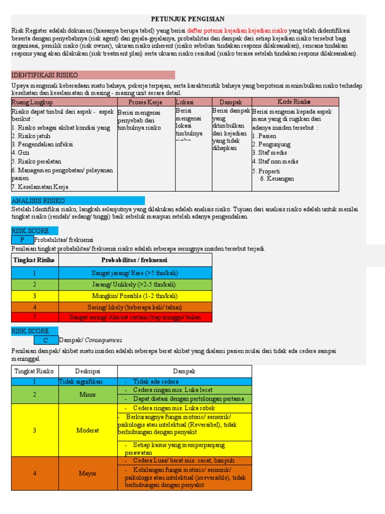 Risk Register (Format) | PDF