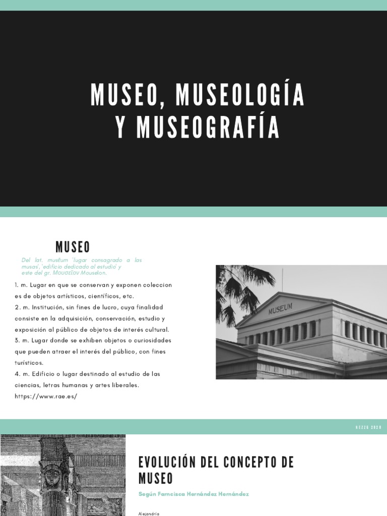 Definición y Evolución de Museografía | PDF | Museo | Museología