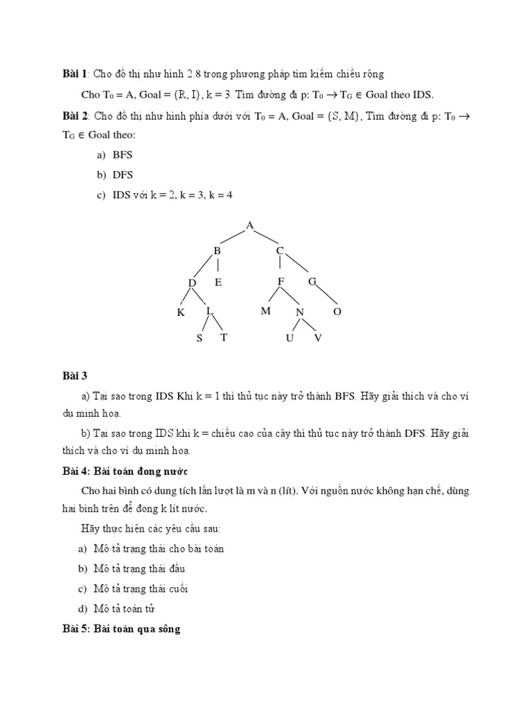 Bài Tập Chương 2 Giáo Trình TTNT | PDF