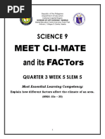 Science 9: Quarter 3 - Module 4: Factors Affecting Climate | PDF ...