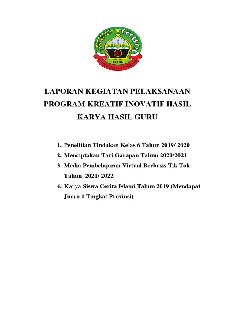 5,25.kegiatan Pelaksanaan Program Kreatif | PDF