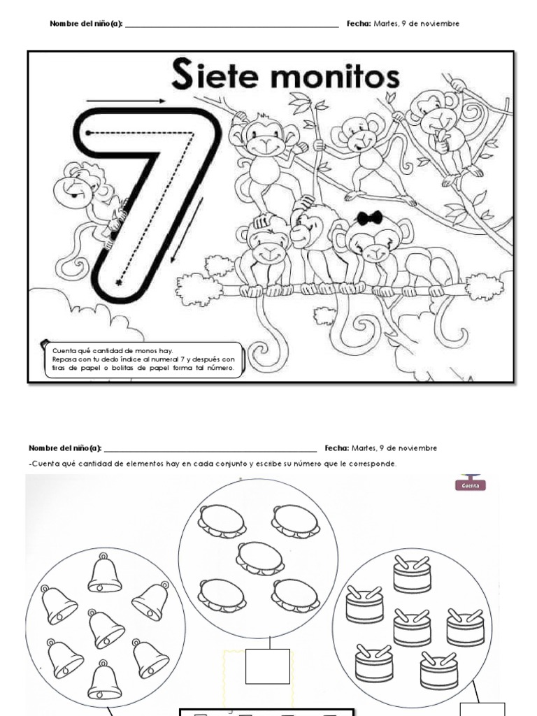 Ficha de Trabajo Numeral 7 - Martes 9 Noviembre | PDF