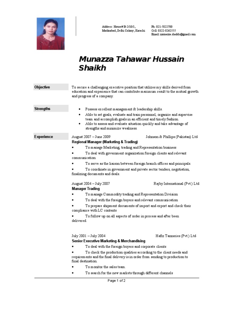 Munazza cv2 | PDF | Internet | Marketing