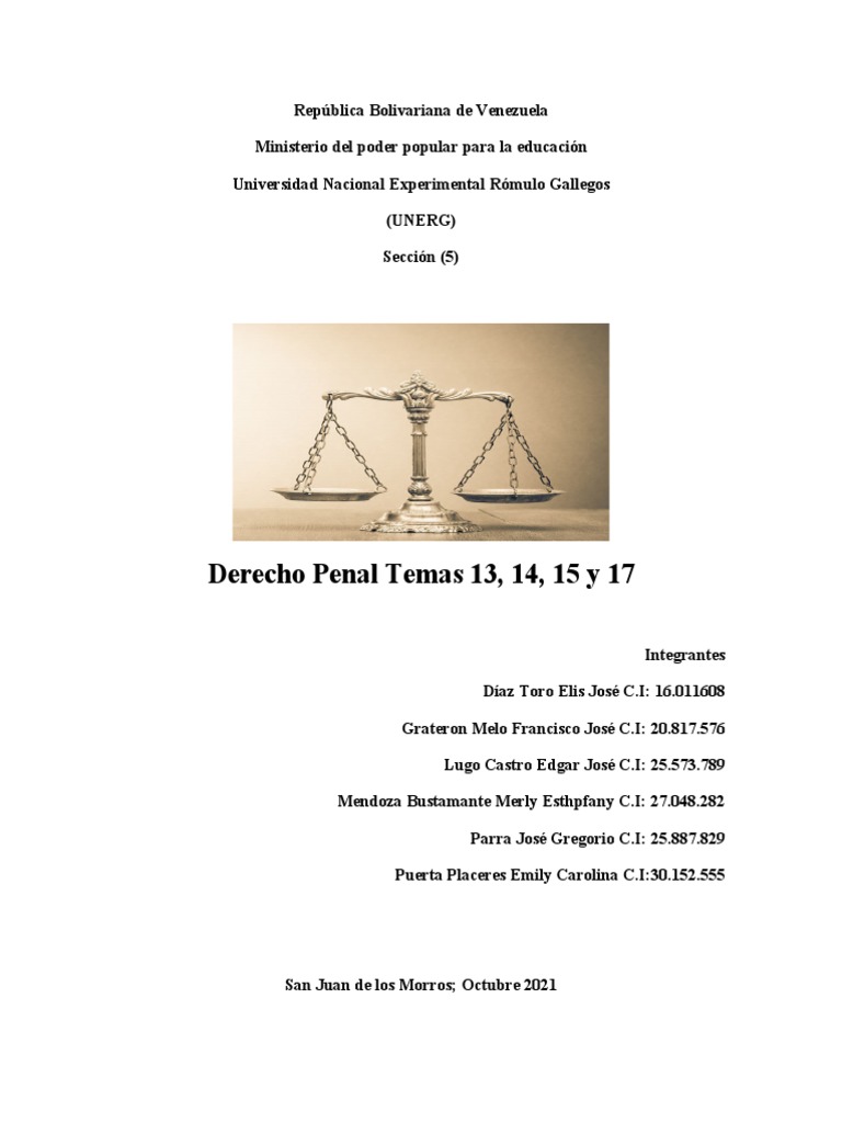 Derecho Penal Pdf Derecho Penal Castigos
