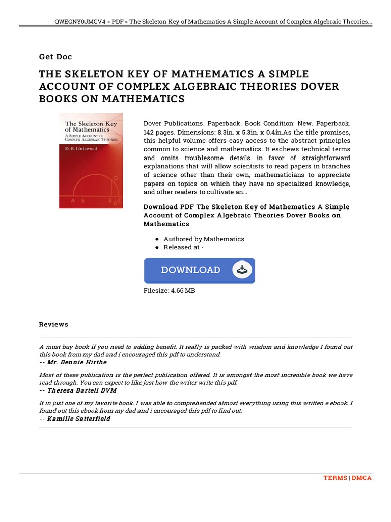 The Skeleton Key of Mathematics | PDF