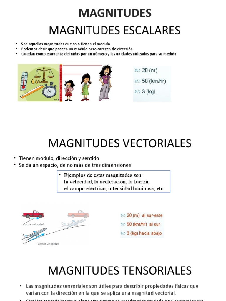 Magnitudes Escalares, Vectoriales y Tensoriales | PDF | Vector ...