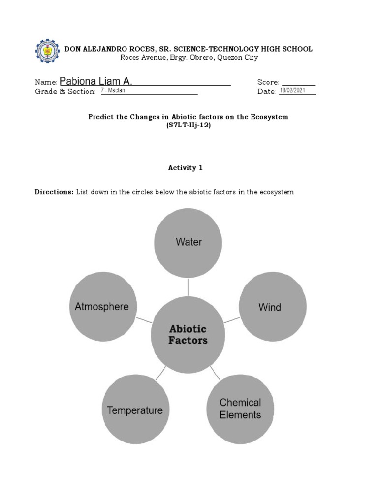 7 Science WK 7 Act | PDF | Ecosystem | Plants