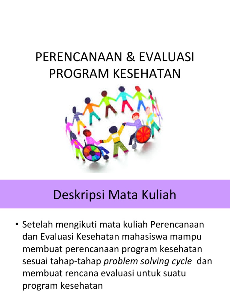Perencanaan & Evaluasi Program Kesehatan | PDF