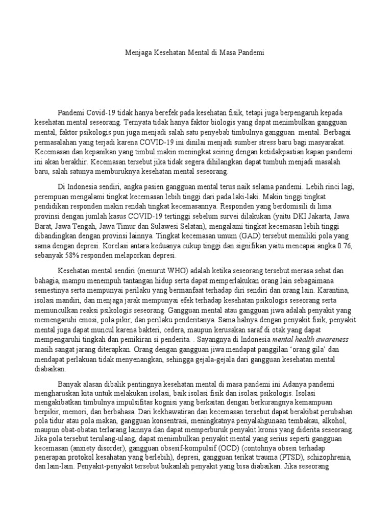 Contoh Teks Laporan Hasil Observasi (Bindo) | PDF