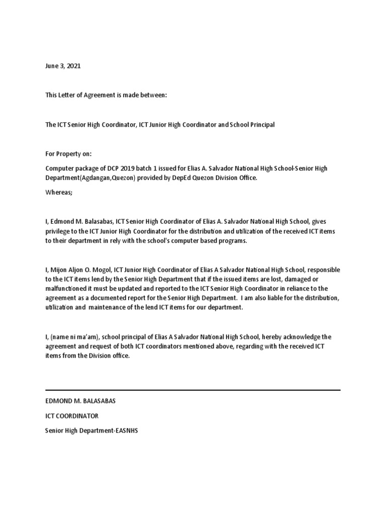 ICT Letter | PDF