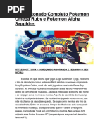 Detonado de Pokémon Platinum | PDF | Pokémon | Franquias da Nintendo