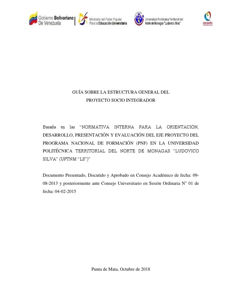 Estructura General Del Proyecto Socio Integrador | PDF | Presupuesto | Teoría