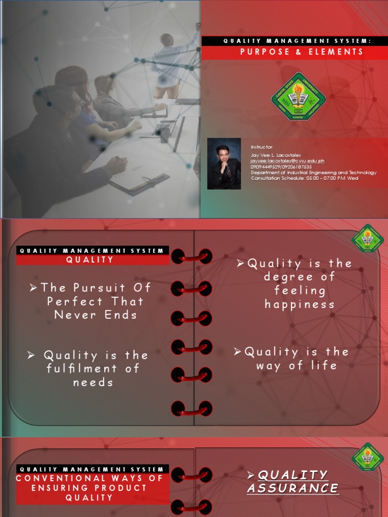 Chapter 2 Quality Management System | PDF | Quality Management System ...