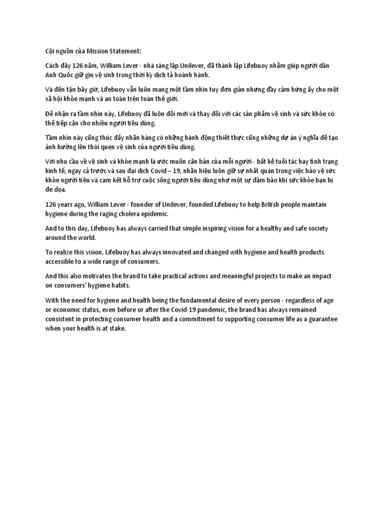 The Origin of Mission Statement | PDF