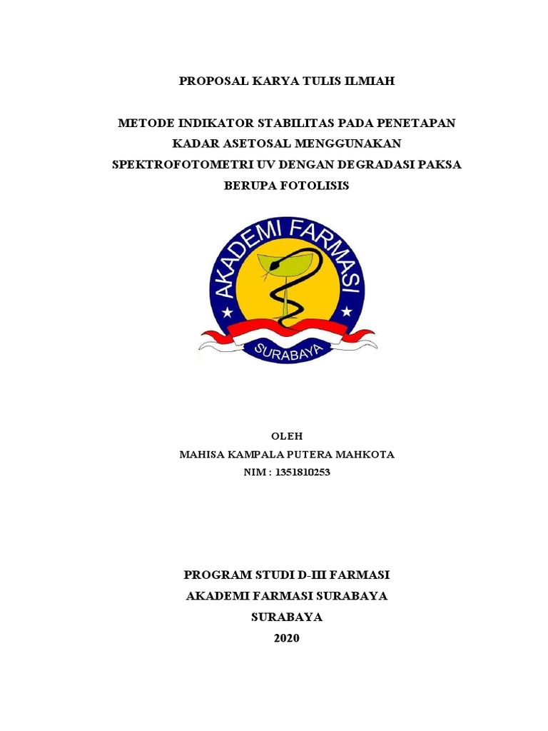 Proposal KTI Setelah Sidang | PDF | Sains & Matematika