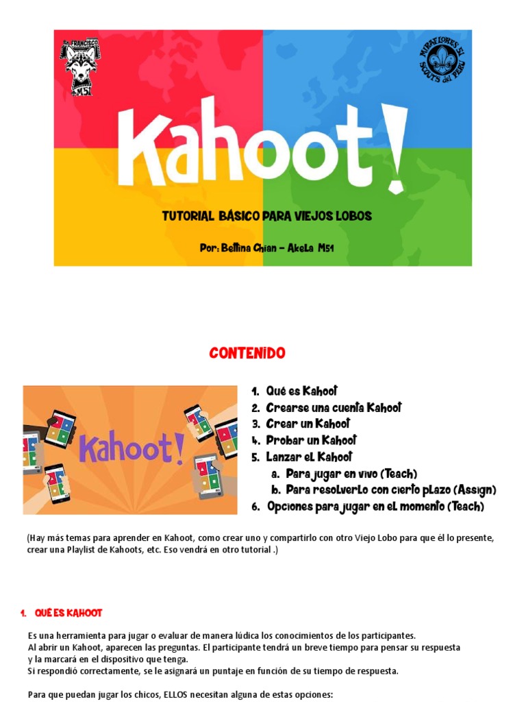 Tutorial Kahoot | PDF | Informática