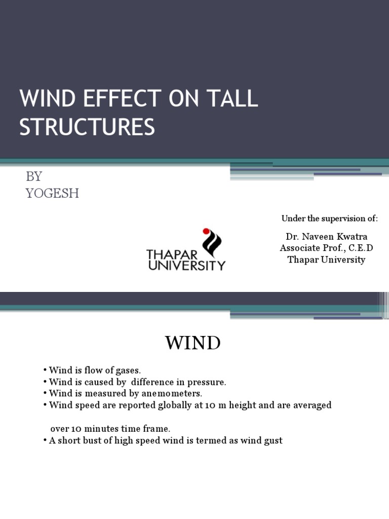 Wind Effect On Tall Structures | PDF | Weather | Wind Speed