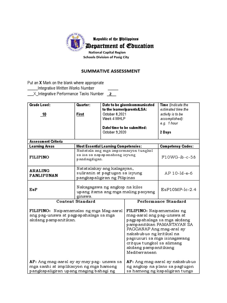 Ptask-2 (Ap, Fil, Esp) | PDF