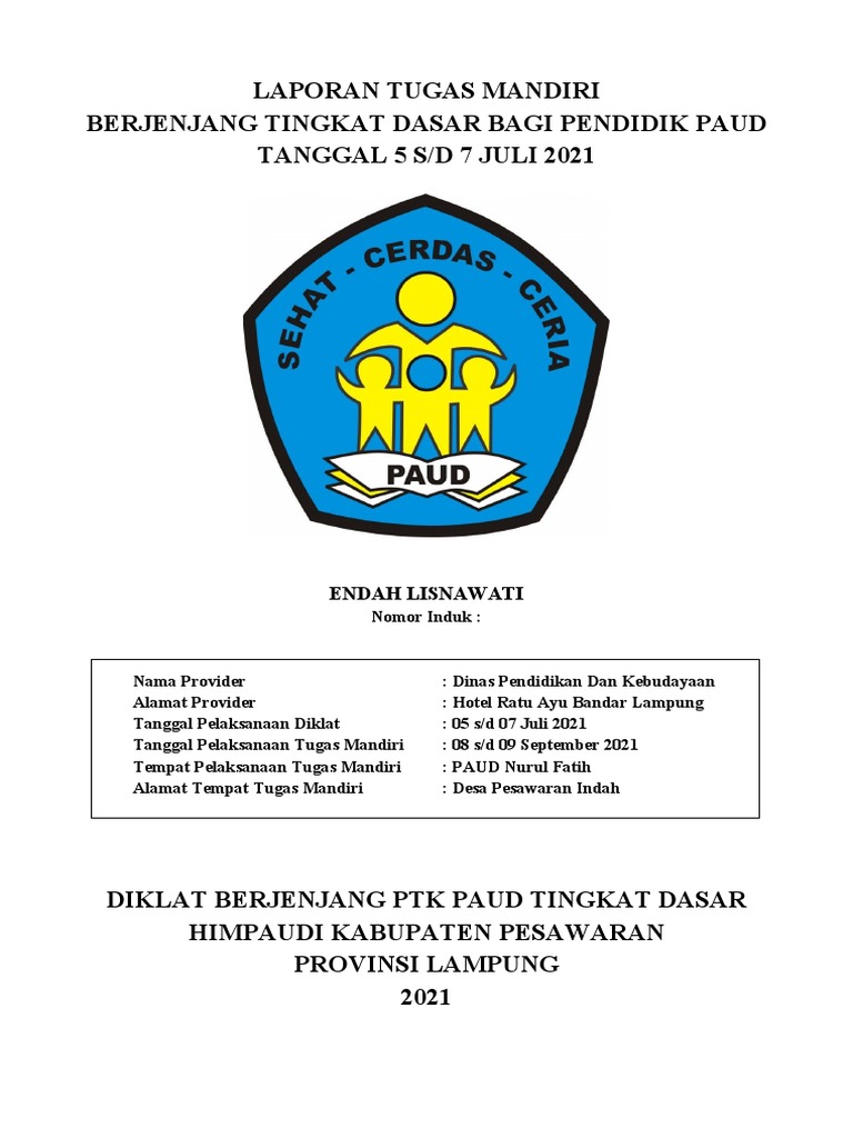 Cover Laporan Tugas Mandiri Pdf
