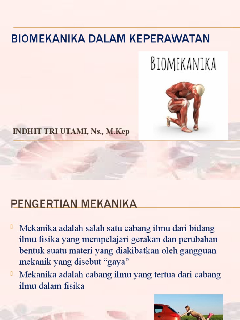 Biomekanika Dalam Keperawatan Pdf