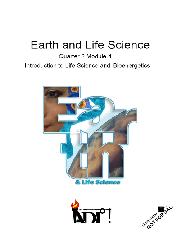 Earth and Life Sci QRTR 2 Module 4 Intro To Life Student Edition Grade ...