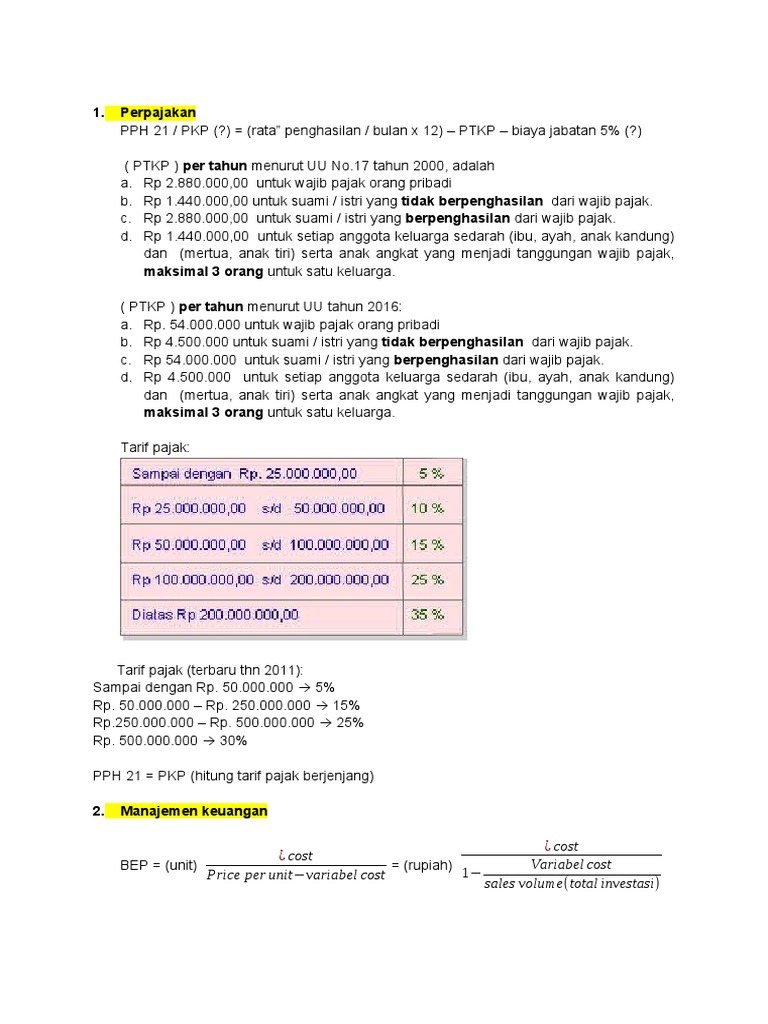 Rangkuman Rumus Manajemen Farmasi | PDF