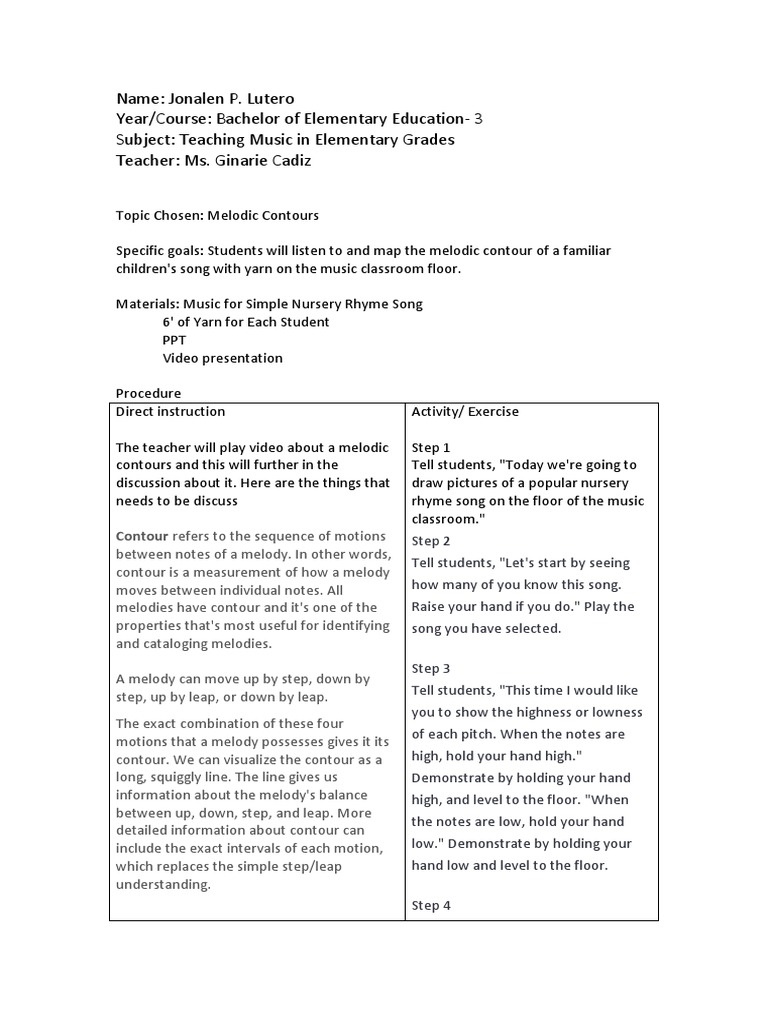 Sample Lesson Plan | PDF | Teachers | Lesson Plan