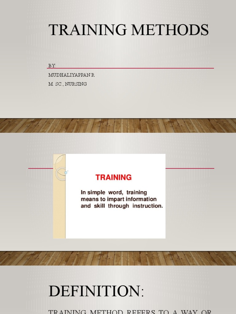 Training Methods | PDF | Apprenticeship | Business