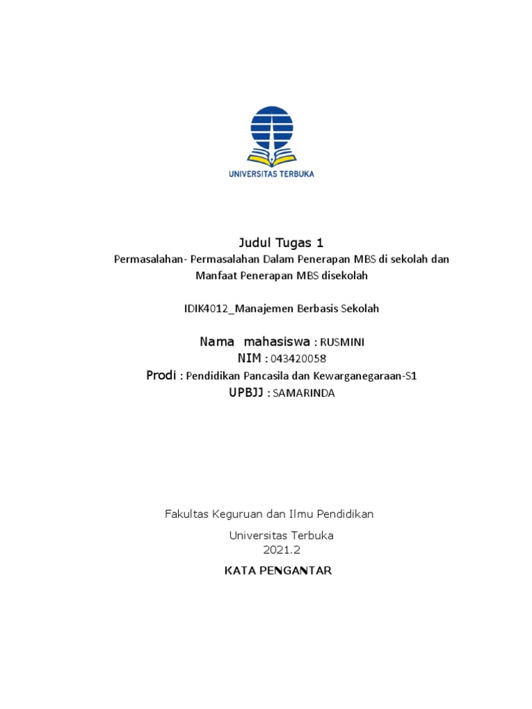 Tugas 1.jawaban MBS | PDF