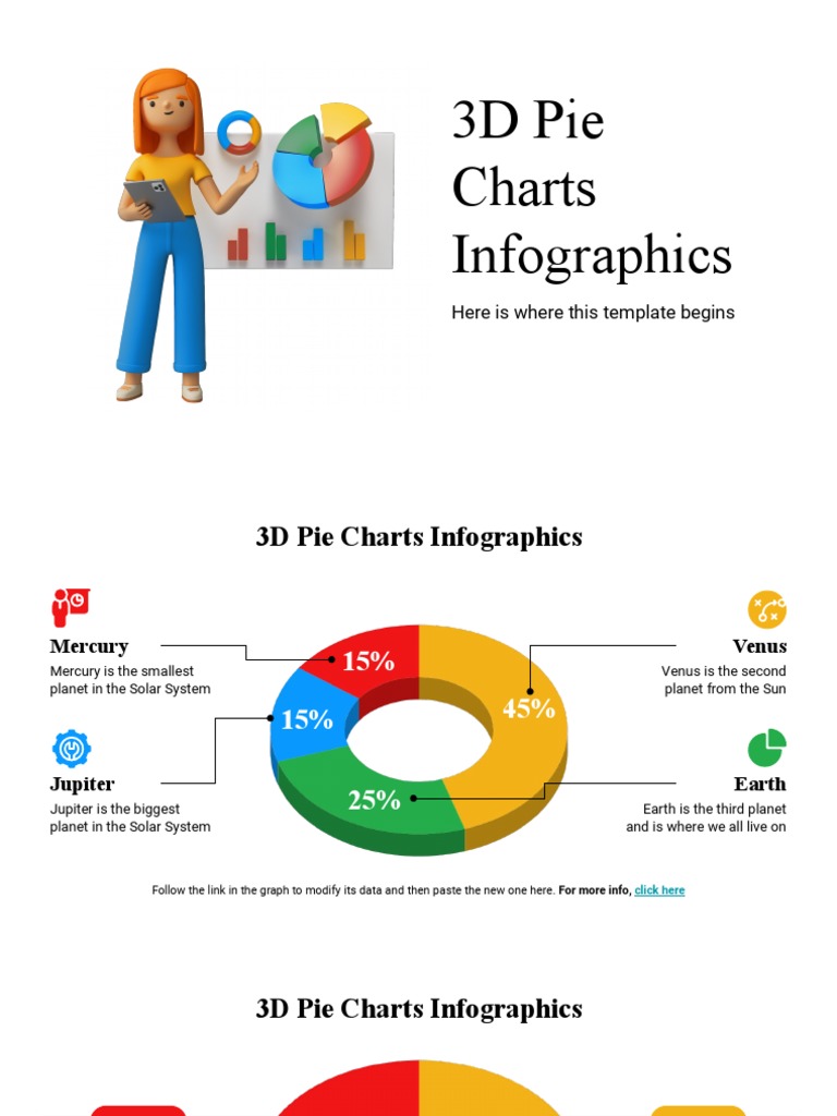 3D Pie Charts Infographics by Slidesgo | PDF | Planets | Solar System