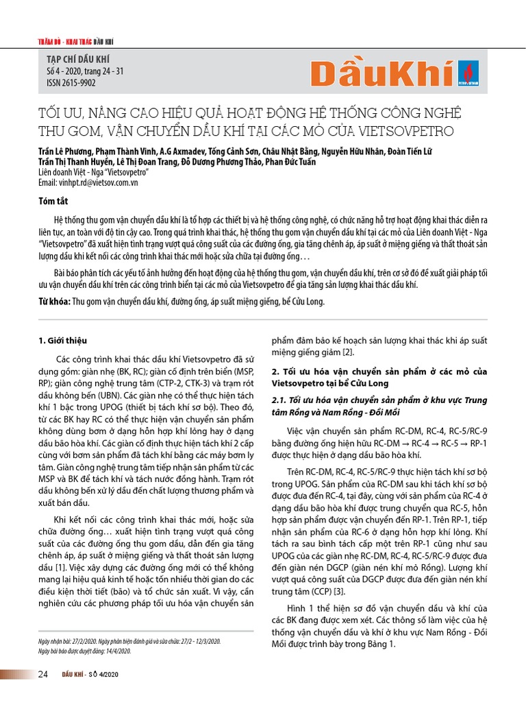 Tối ưu, nâng cao hiệu quả hoạt động hệ thống công nghệ thu gom, vận ...